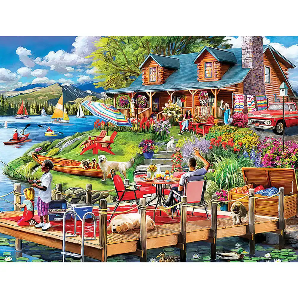 Summer At The Cabin 550 Piece Jigsaw Puzzle – Bits and Pieces Canada
