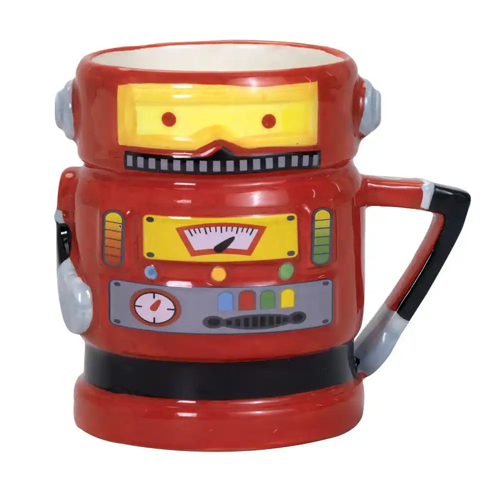 Buy Retro Robot Mug | 12oz Ceramic Mug | Bits and Pieces – Bits and ...