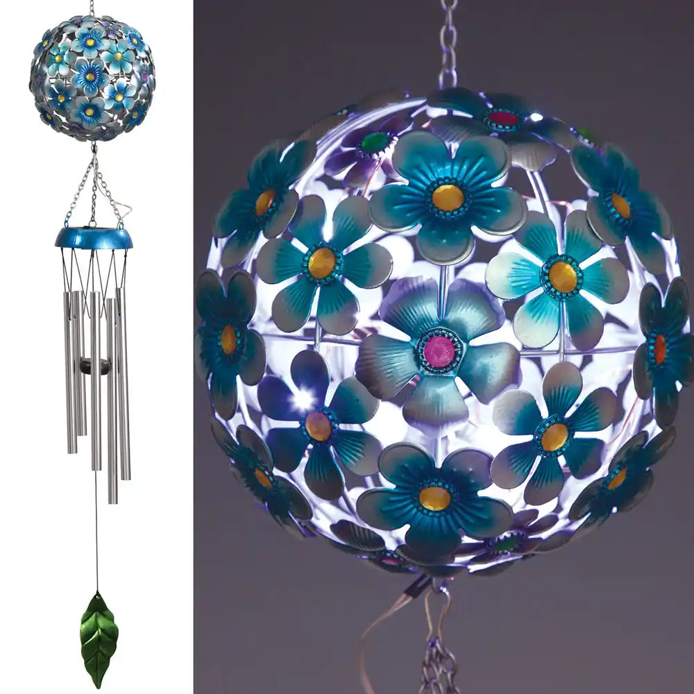 Floral Ball Solar LED Chimes | Bits and Pieces Canada