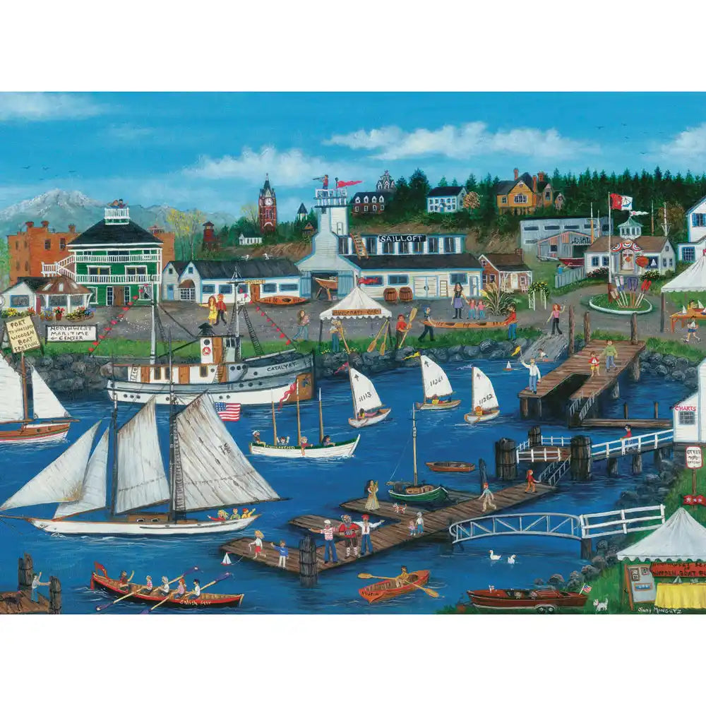 Port Townsend Wooden Boats 300 Large Piece Jigsaw Puzzle | Bits and ...