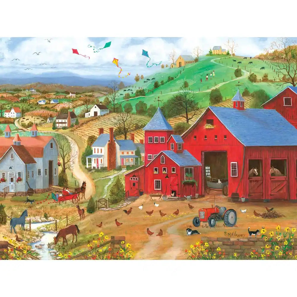 Hens and Chicks 500 Piece Jigsaw Puzzle | Bits and Pieces Canada