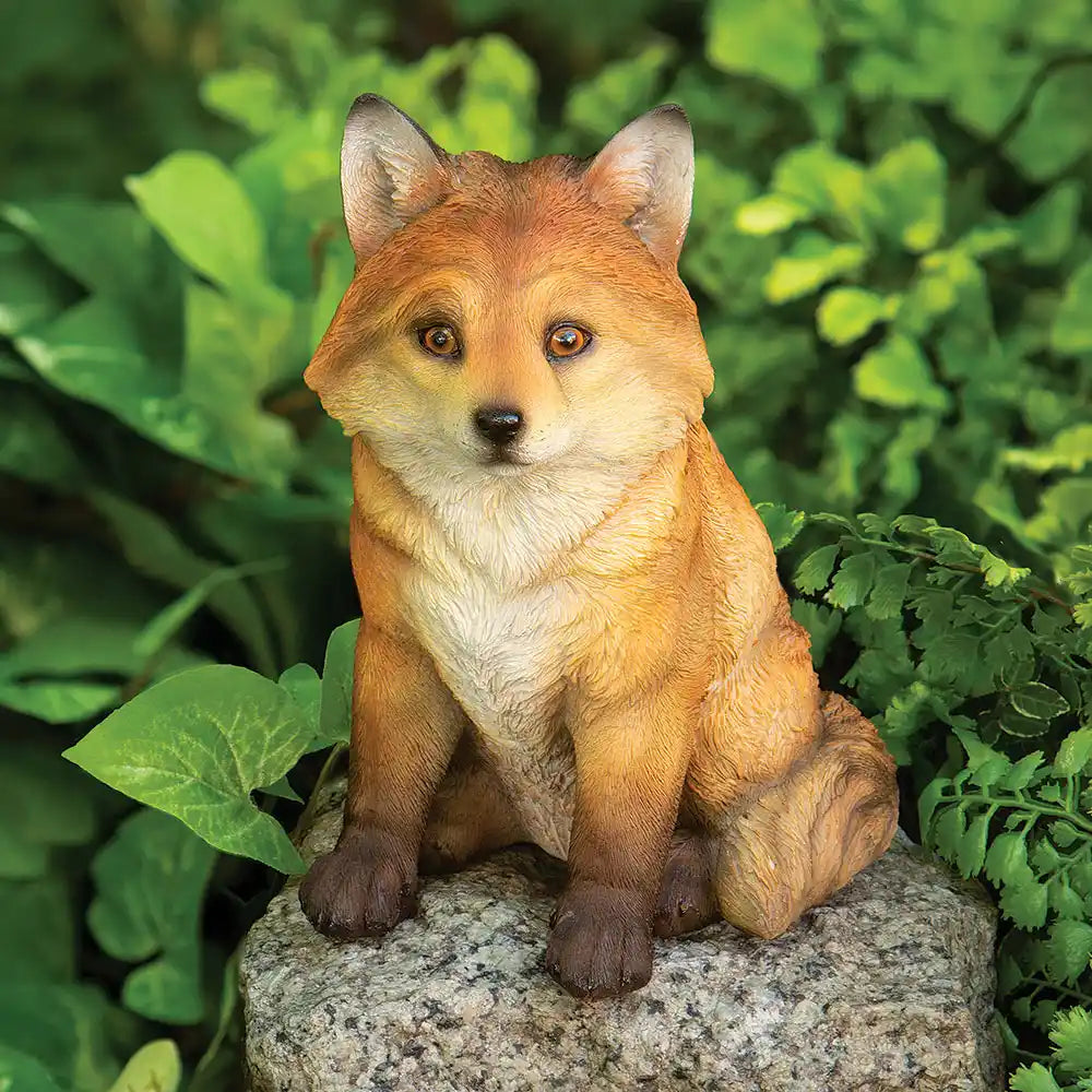 Fox Pup Sculpture | Bits and Pieces – Bits and Pieces Canada