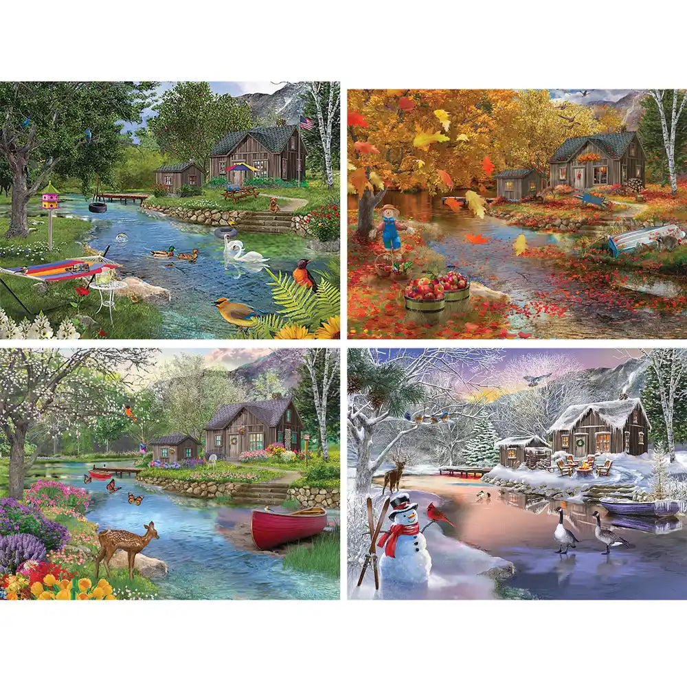 Set of 4: Bigelow Illustrations 1000 Piece Jigsaw Puzzles – Bits and ...